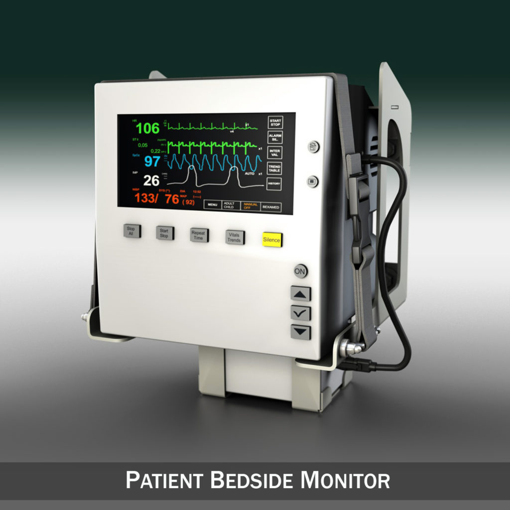 Patient Monitor 3D Model - FlatPyramid