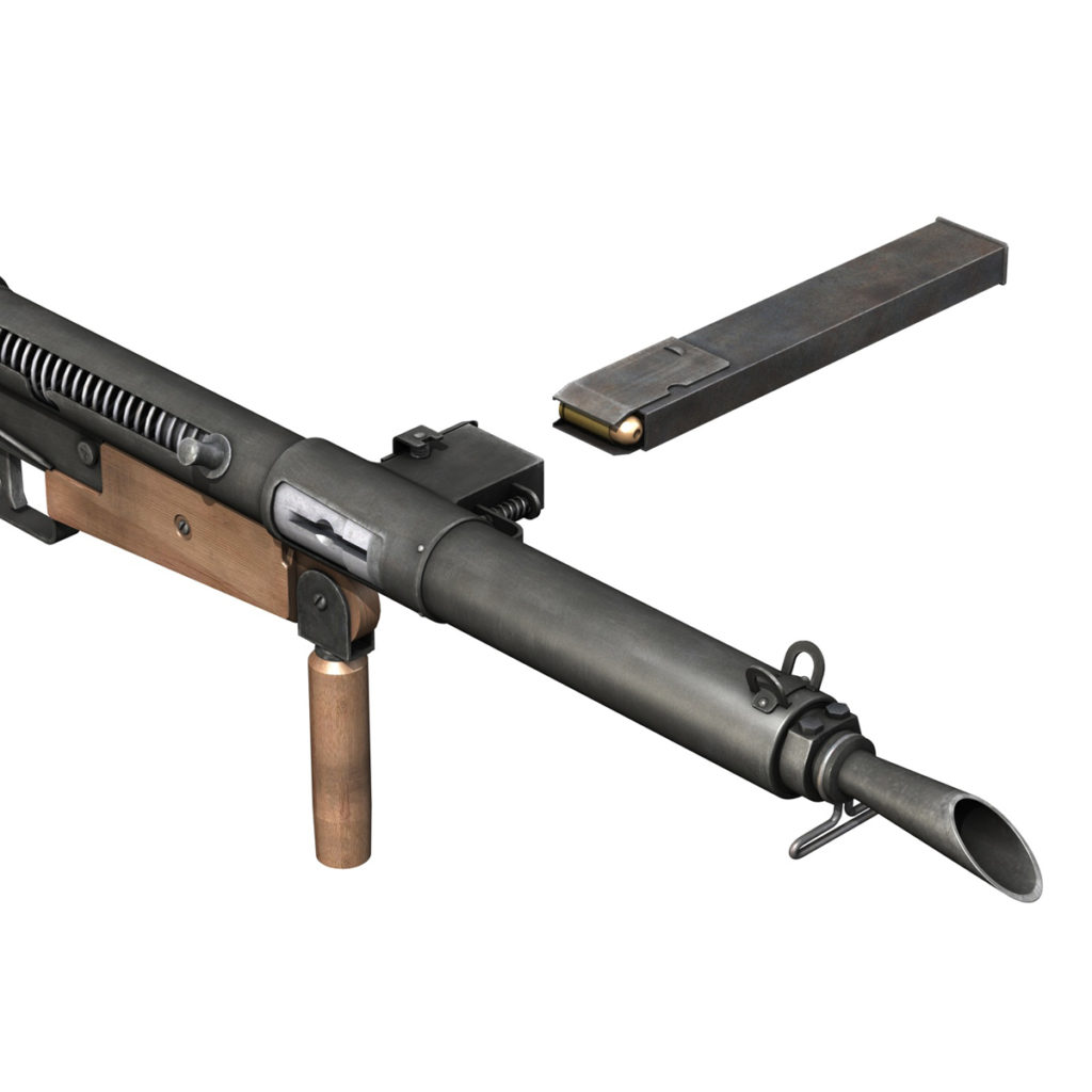 Sten MK.I Submachine Gun 3D Model - FlatPyramid