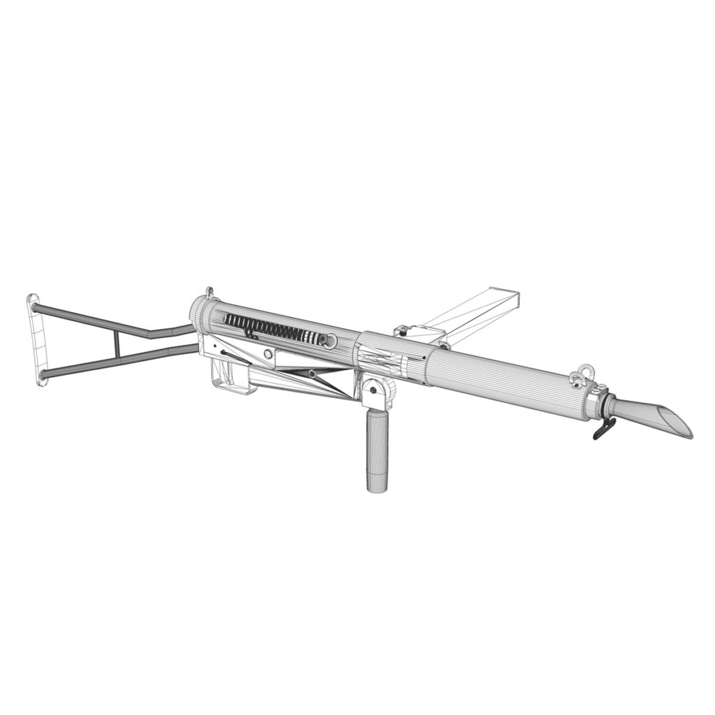 Sten MK.I Submachine Gun 3D Model - FlatPyramid