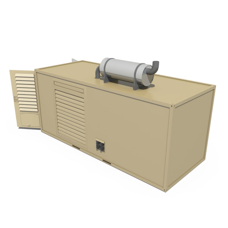20ft Generator Container Version 1 3D Model - FlatPyramid