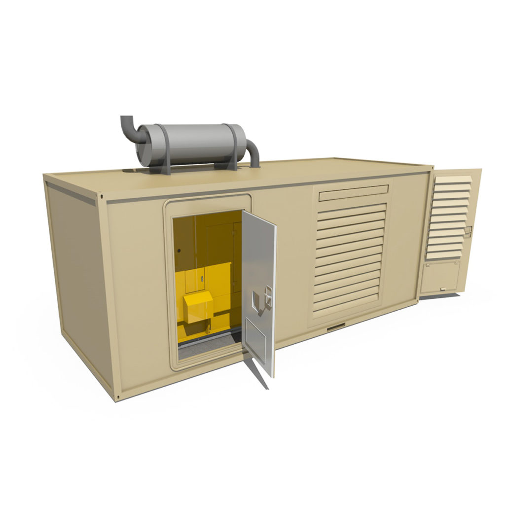 20ft Generator Container Version Two 3D Model - FlatPyramid