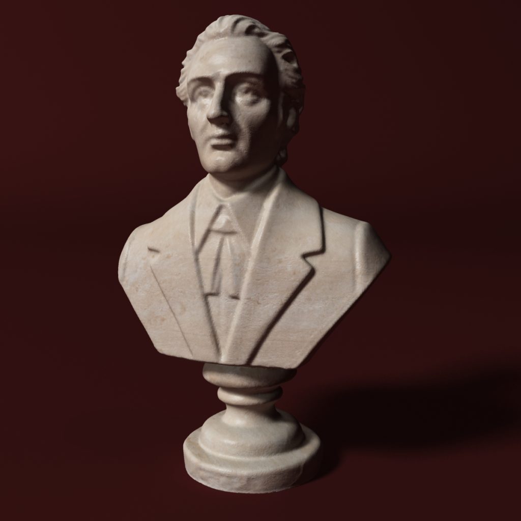 Frédéric François Chopin Bust 3D Model - FlatPyramid