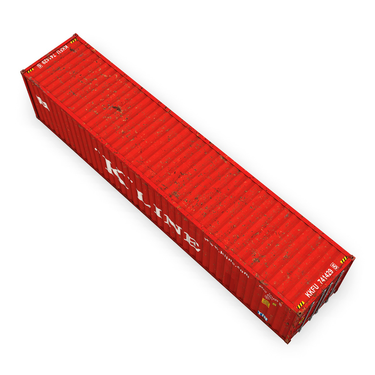 40ft Shipping Container - K Line 3D Model – Buy 40ft Shipping Container ...