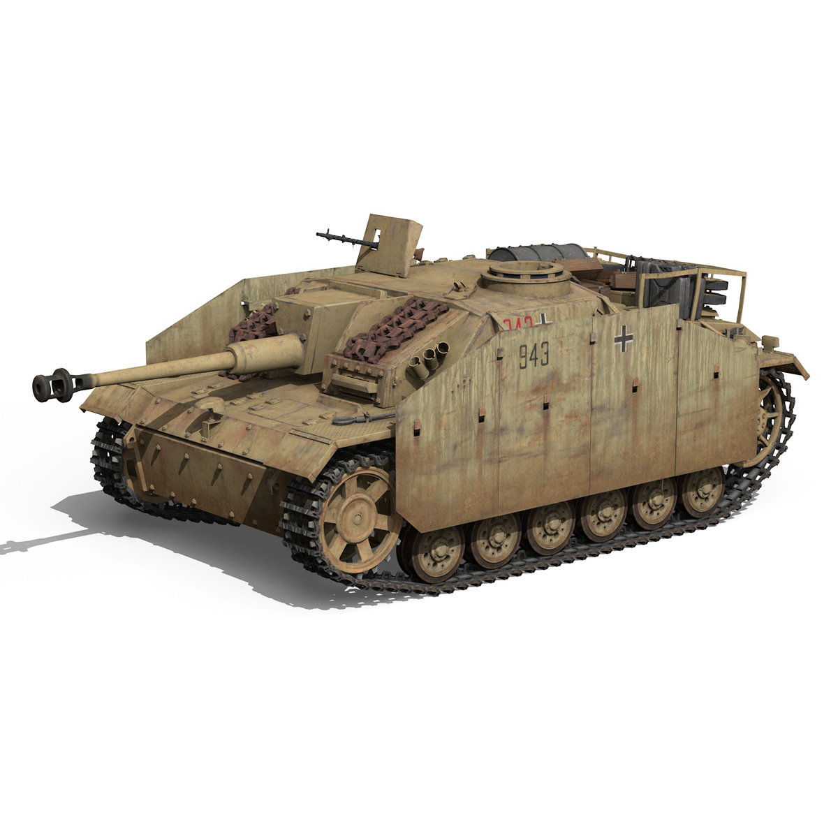 StuG III - Ausf.G - 943 - Early Production 3D Model – Buy StuG III ...