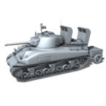 M4A1 Sherman - Alligator 3D Model - FlatPyramid