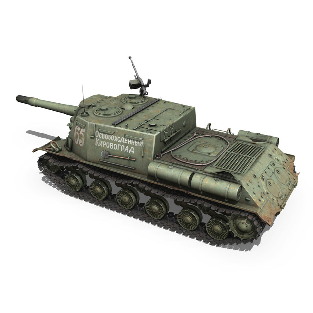 ISU 152 - 65 - Soviet heavy self-propelled gun 3D Model - FlatPyramid