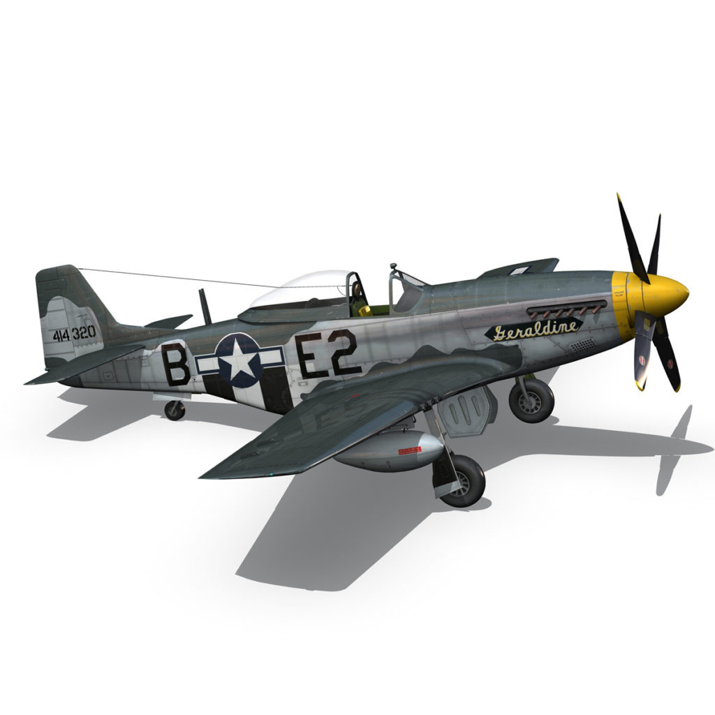 North American P-51D - Geraldine 3D Model - FlatPyramid