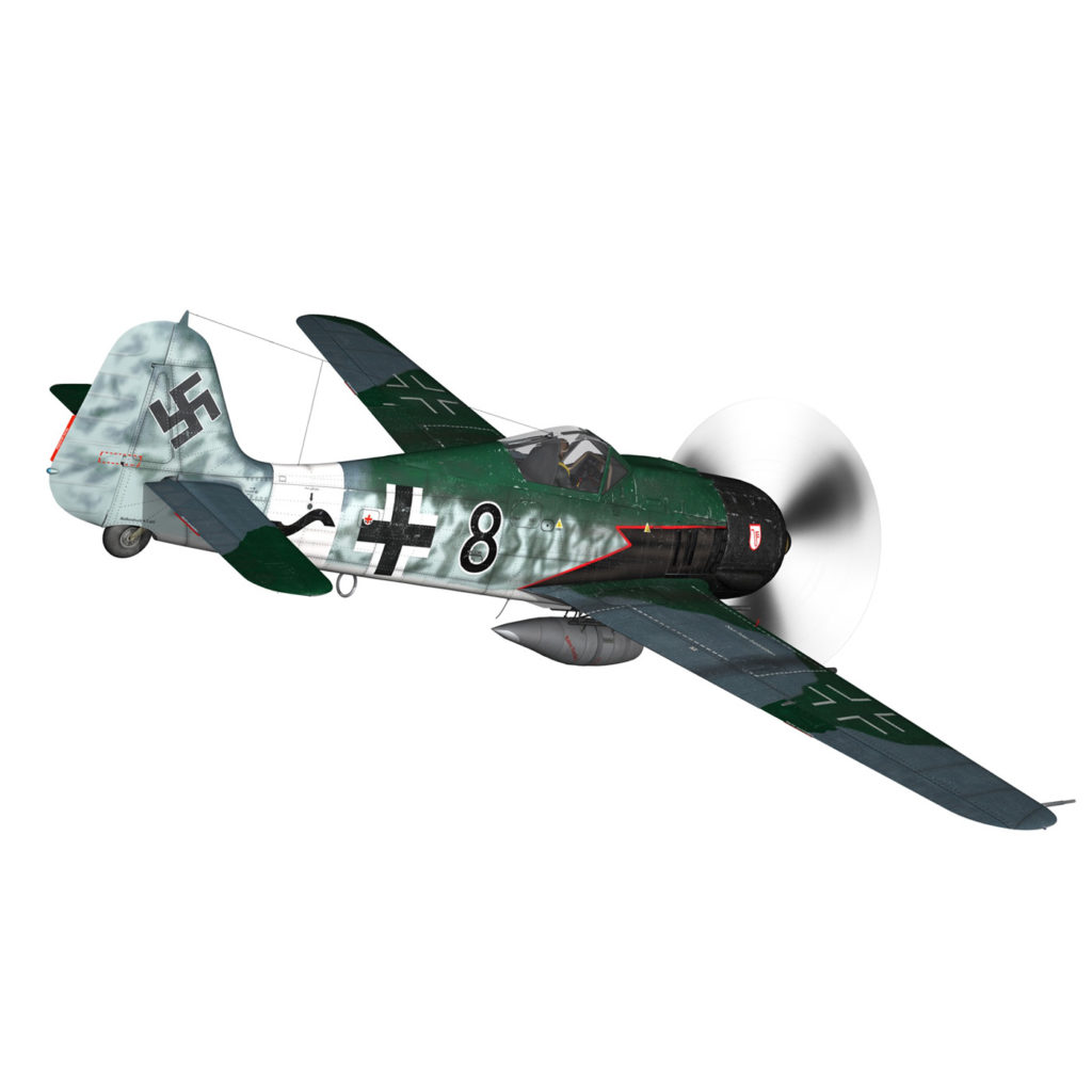 Focke Wulf - FW190 A8 - Black 8 3D Model - FlatPyramid