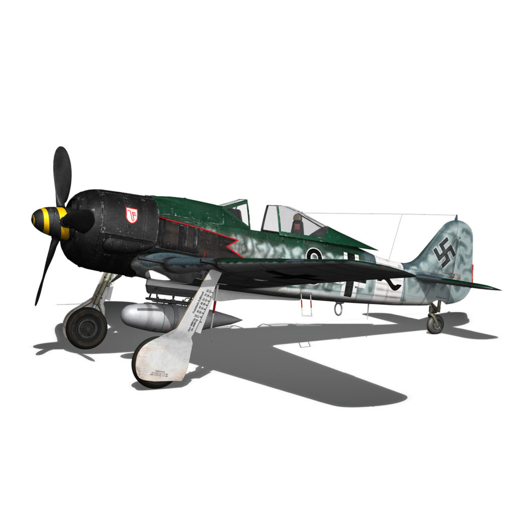 Focke Wulf - FW190 A8 - Black 8 3D Model - FlatPyramid