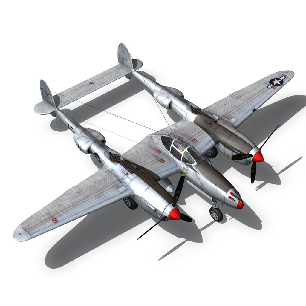 Lockheed P-38 Lightning - Arkansas Traveler 3D Model - FlatPyramid