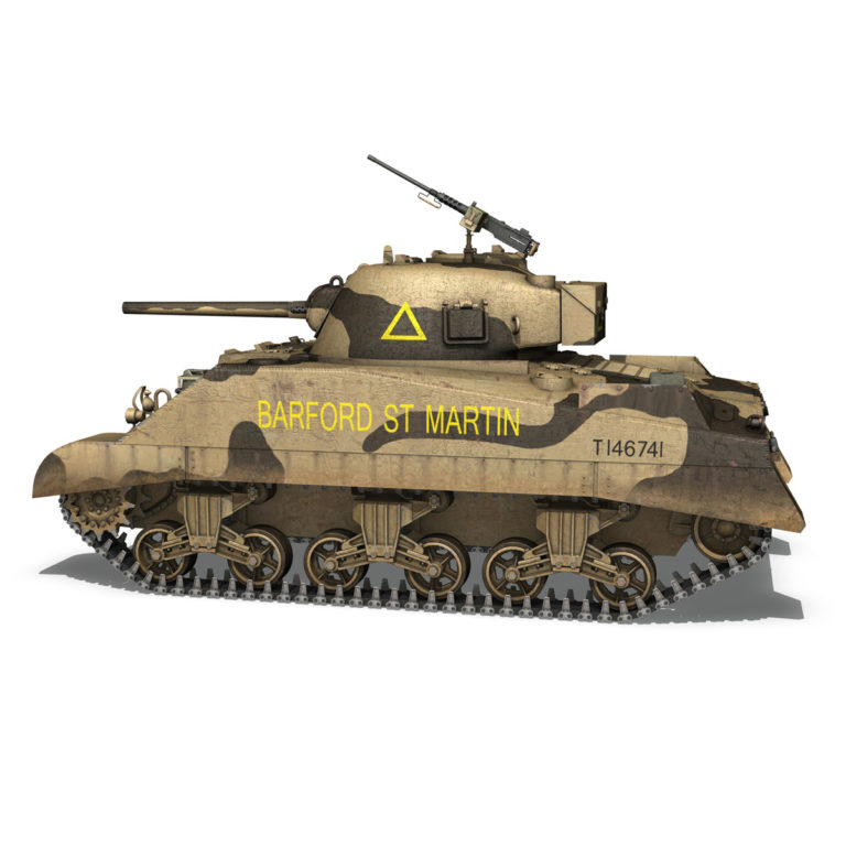 M4 Sherman MK.III - Barford St Martin 3D Model - FlatPyramid