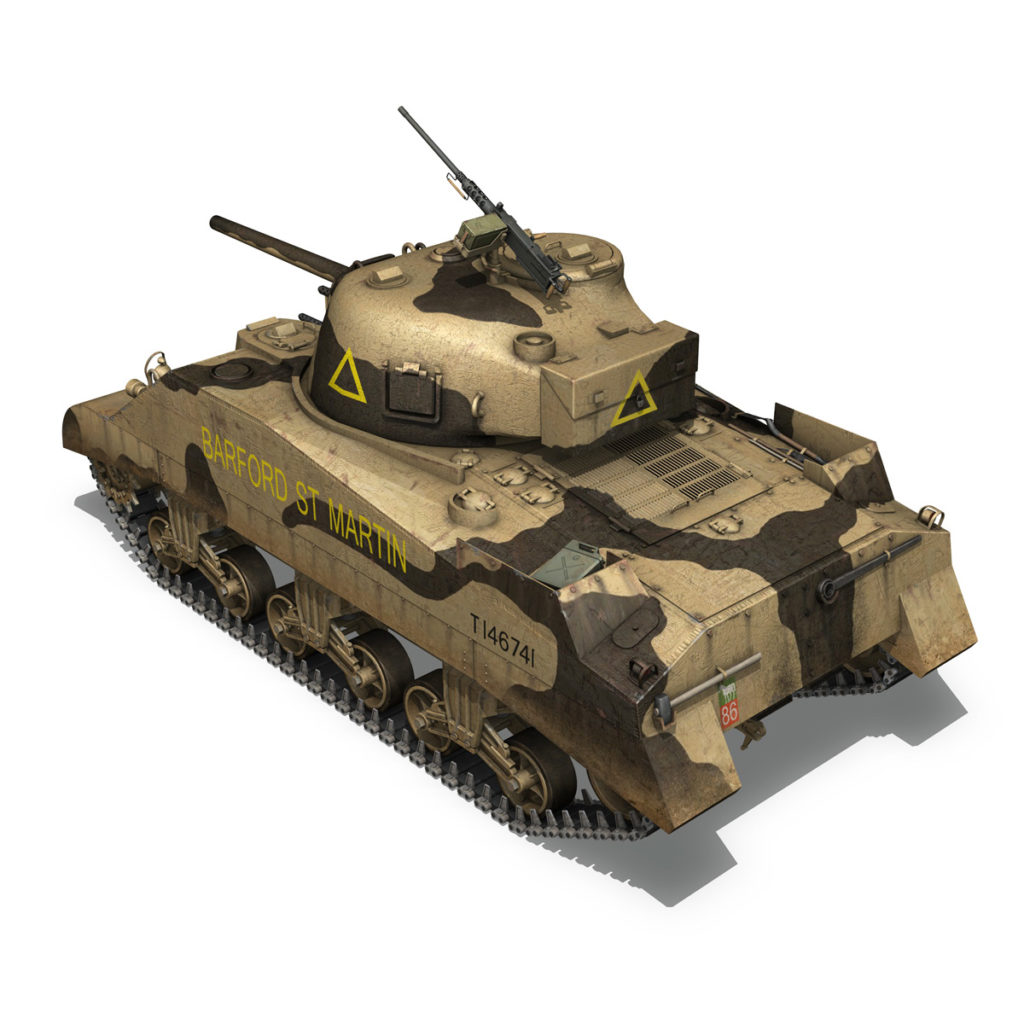 M4 Sherman MK.III - Barford St Martin 3D Model - FlatPyramid