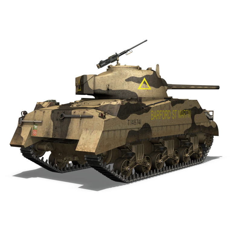 M4 Sherman MK.III - Barford St Martin 3D Model - FlatPyramid
