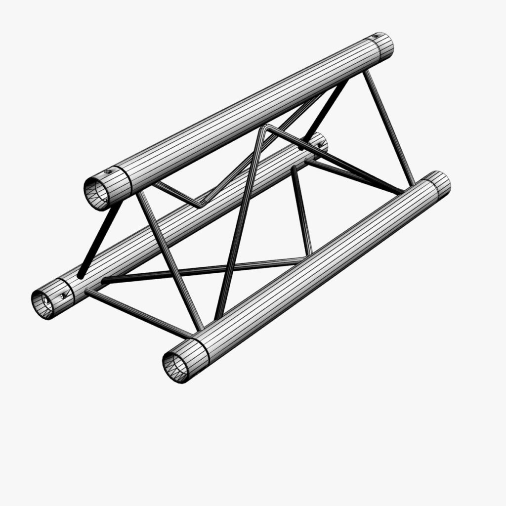 Square Triangular Beam Collection 170 Modular 3D Model - FlatPyramid