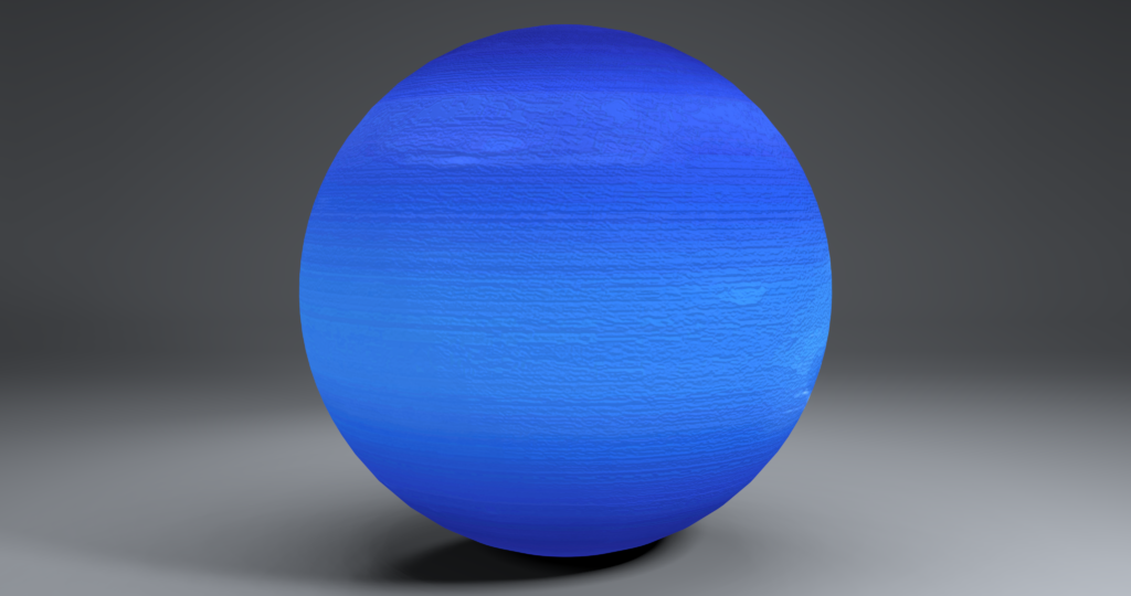 Neptune 2k Globe 3D Model - FlatPyramid