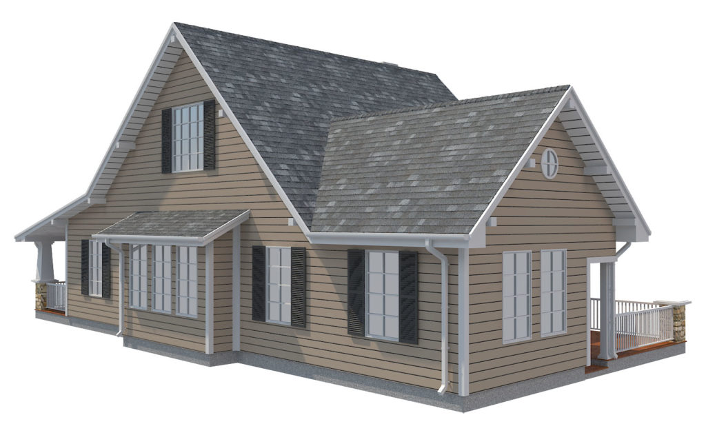 Family Suburban House 3D Model - FlatPyramid