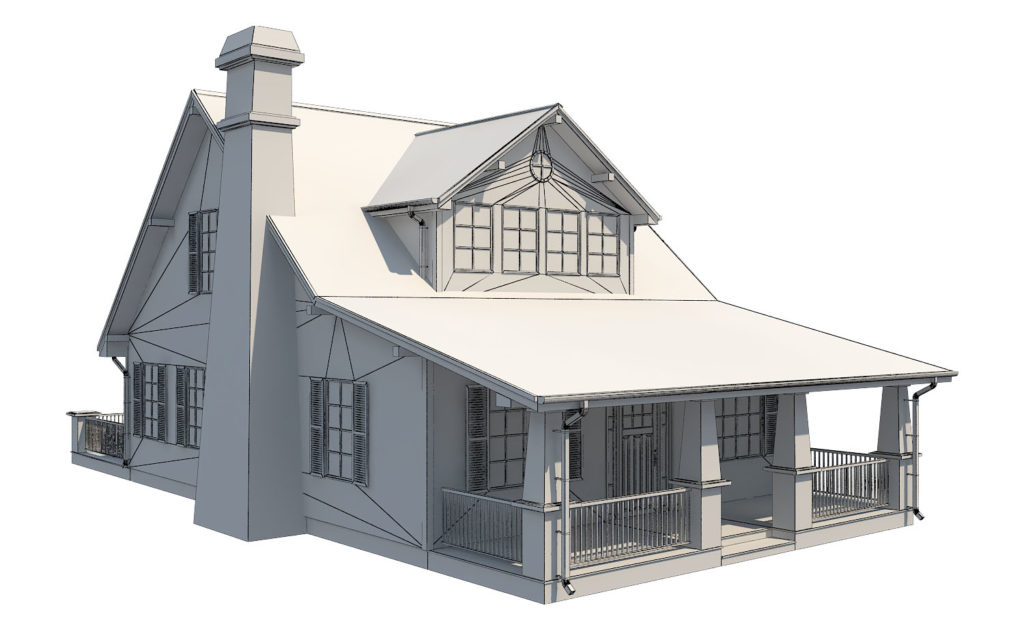 Family Suburban House 3D Model - FlatPyramid