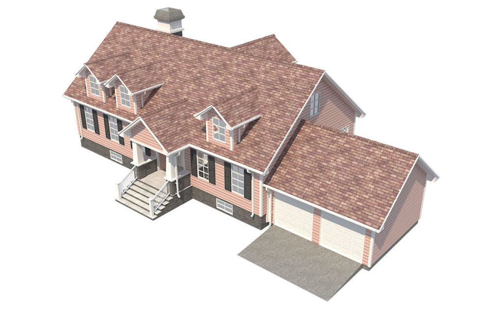 Family Ranch House 3D Model - FlatPyramid