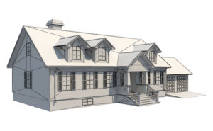 Family Ranch House 3D Model - FlatPyramid