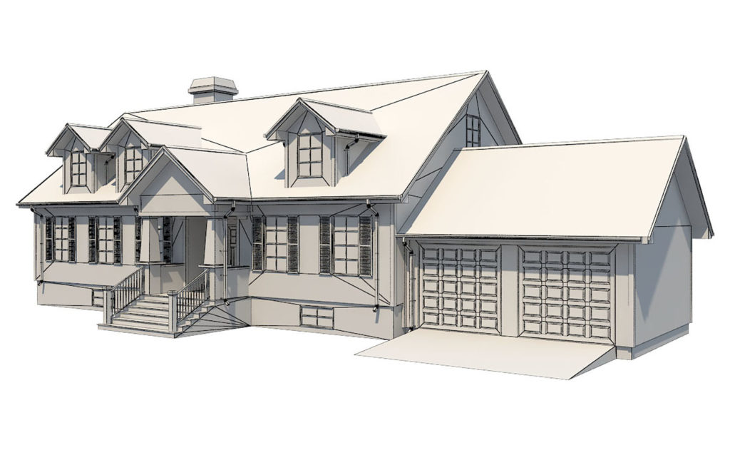 Family Ranch House 3D Model - FlatPyramid