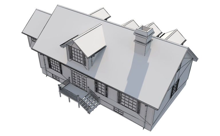 Family Ranch House 3D Model - FlatPyramid