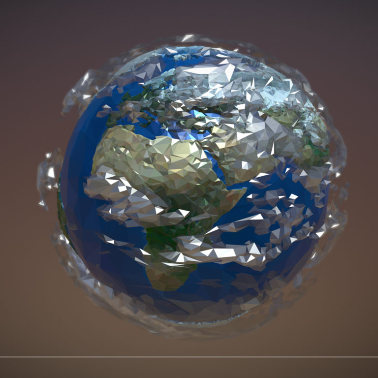 animated Planet Earth 3D Model - FlatPyramid