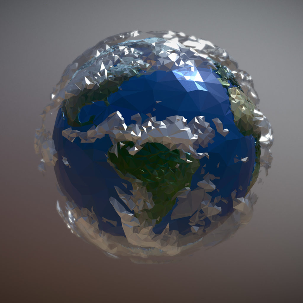 animated Planet Earth 3D Model - FlatPyramid