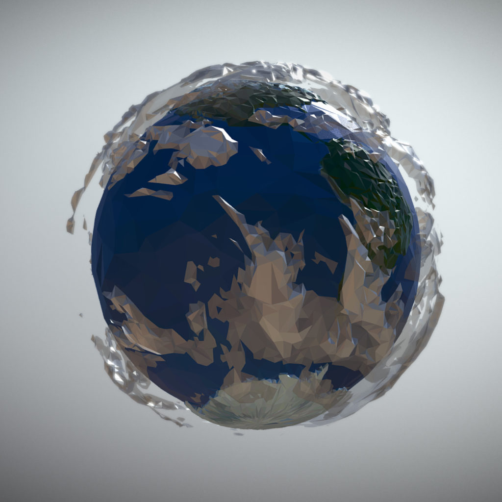 animated Planet Earth 3D Model - FlatPyramid