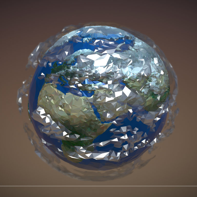 animated Planet Earth 3D Model - FlatPyramid