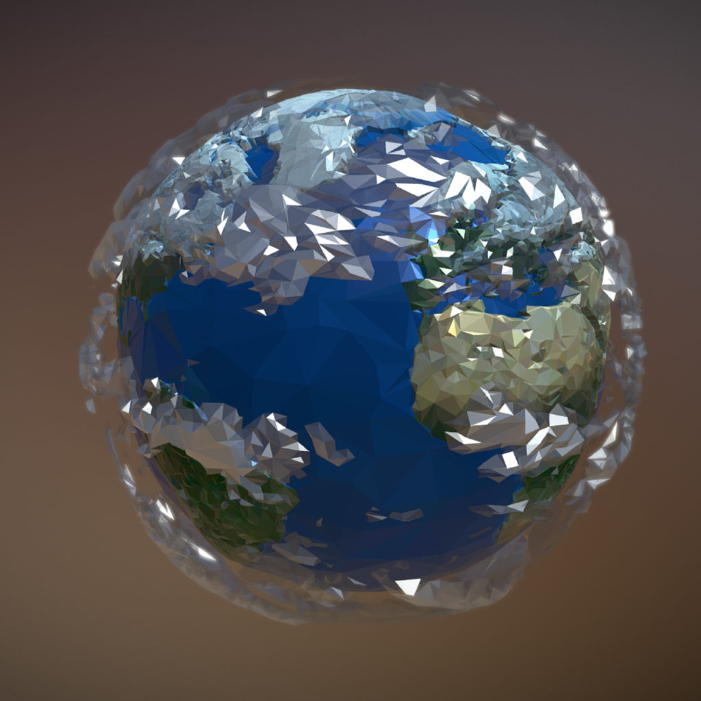 animated Planet Earth 3D Model - FlatPyramid