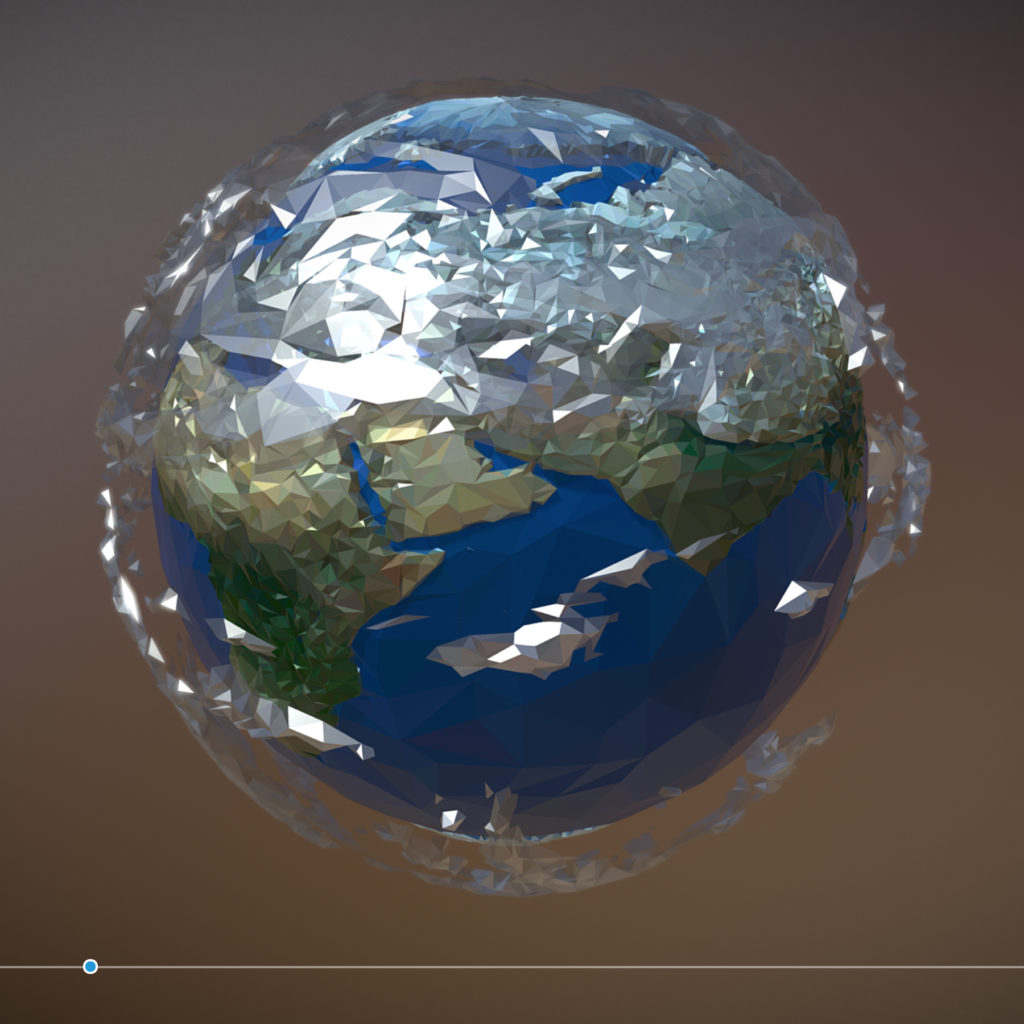 animated Planet Earth 3D Model - FlatPyramid