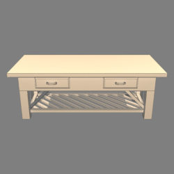 Coffee Table v2 3D Model - FlatPyramid