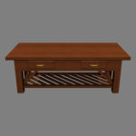 Coffee Table v2 3D Model - FlatPyramid