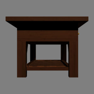 Coffee Table v2 3D Model - FlatPyramid
