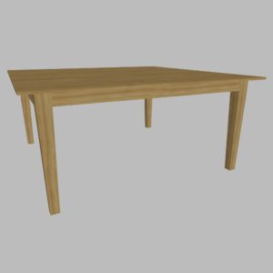 Table - Three Sizes 3D Model - FlatPyramid