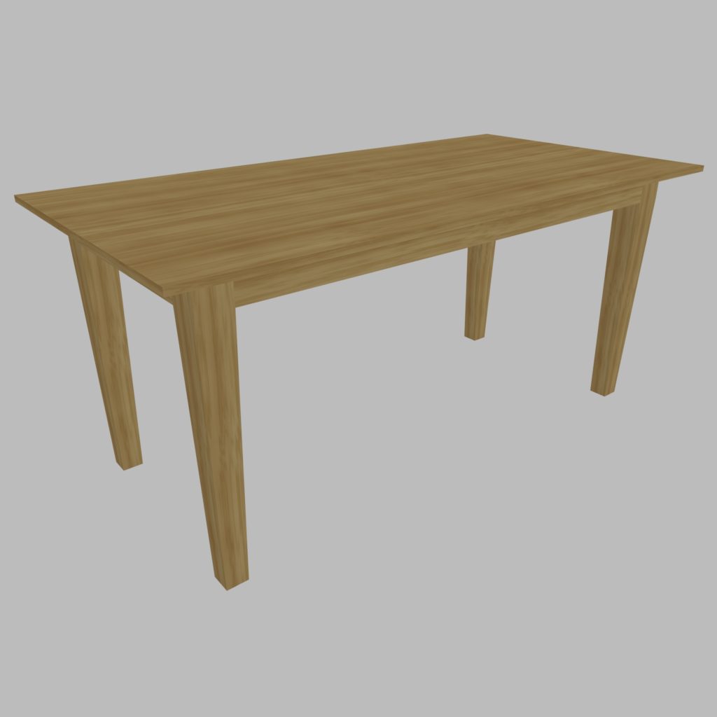 Table - Three Sizes 3D Model - FlatPyramid
