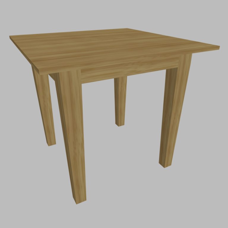 Table - Three Sizes 3D Model - FlatPyramid
