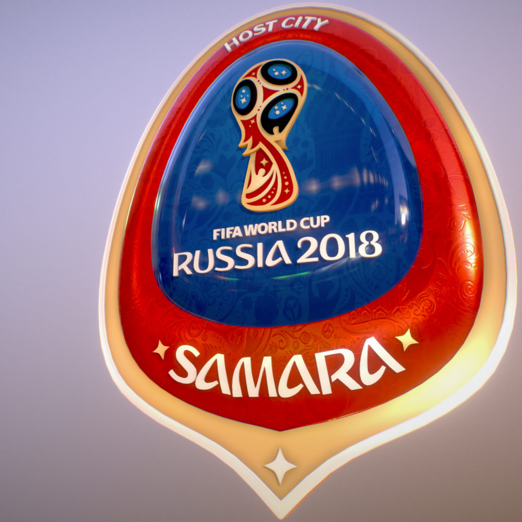 Samara Host City World Cup Russia 2018 Symbol 3D Model - FlatPyramid