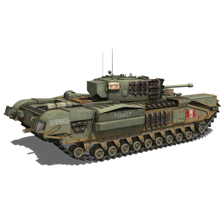 Churchill MK.IV - T68457 3D Model - FlatPyramid