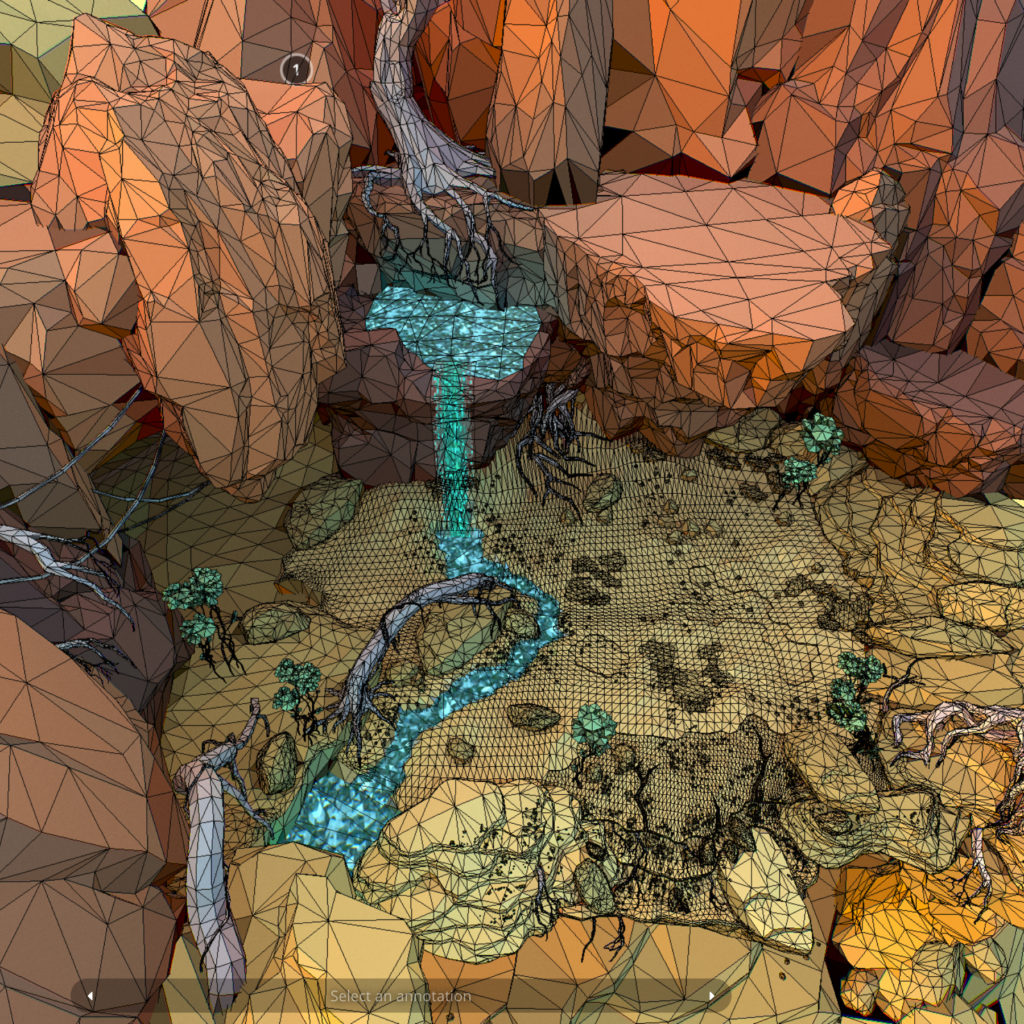 Low Polygon Art Level Sahara Africa 3D Model - FlatPyramid