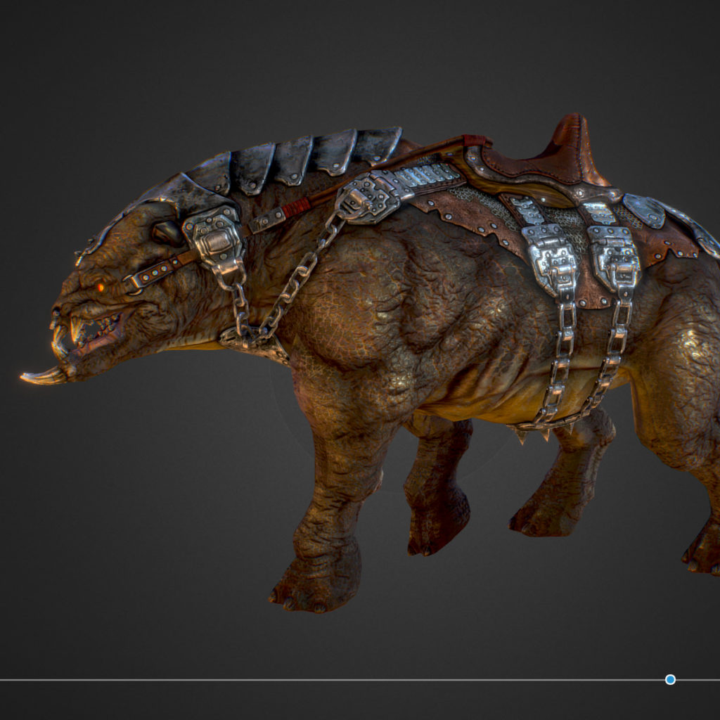 Creature mount Mastodont 3D Model - FlatPyramid