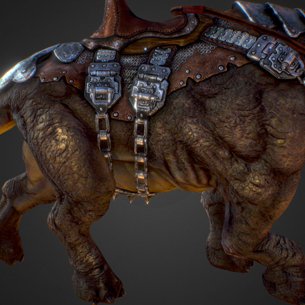 Creature mount Mastodont 3D Model - FlatPyramid