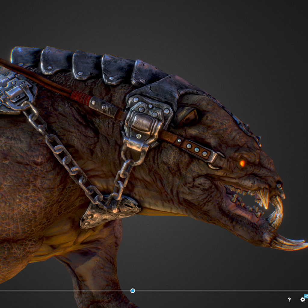 Creature mount Mastodont 3D Model - FlatPyramid