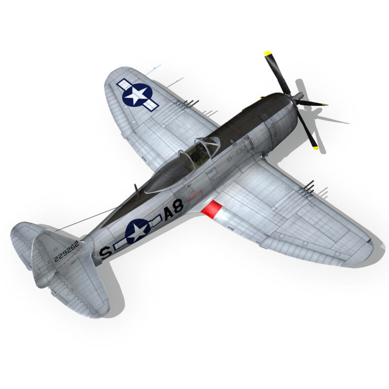 Republic P-47 Thunderbolt - Daddy Rabbit 3D Model - FlatPyramid