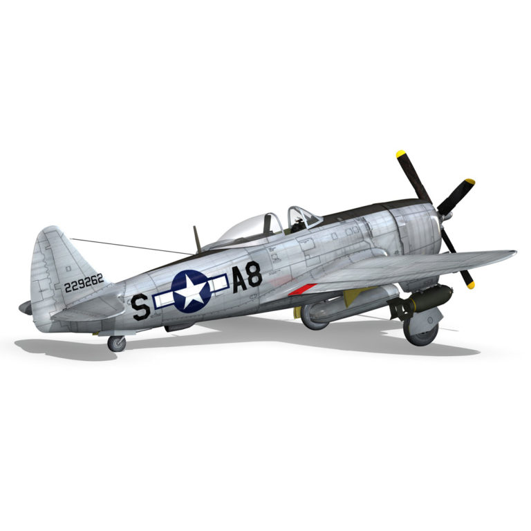 Republic P-47 Thunderbolt - Daddy Rabbit 3D Model - FlatPyramid