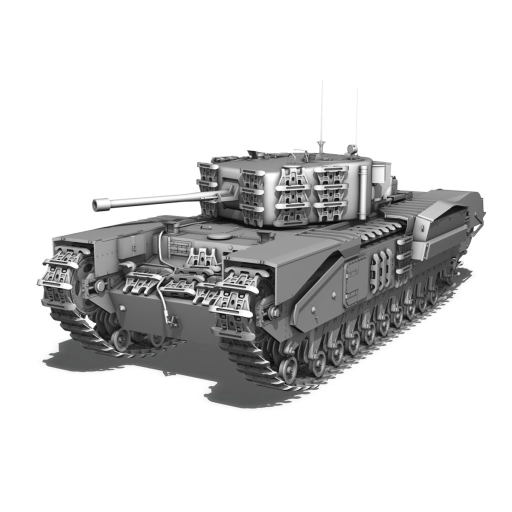Churchill MK IV 3D Model - FlatPyramid