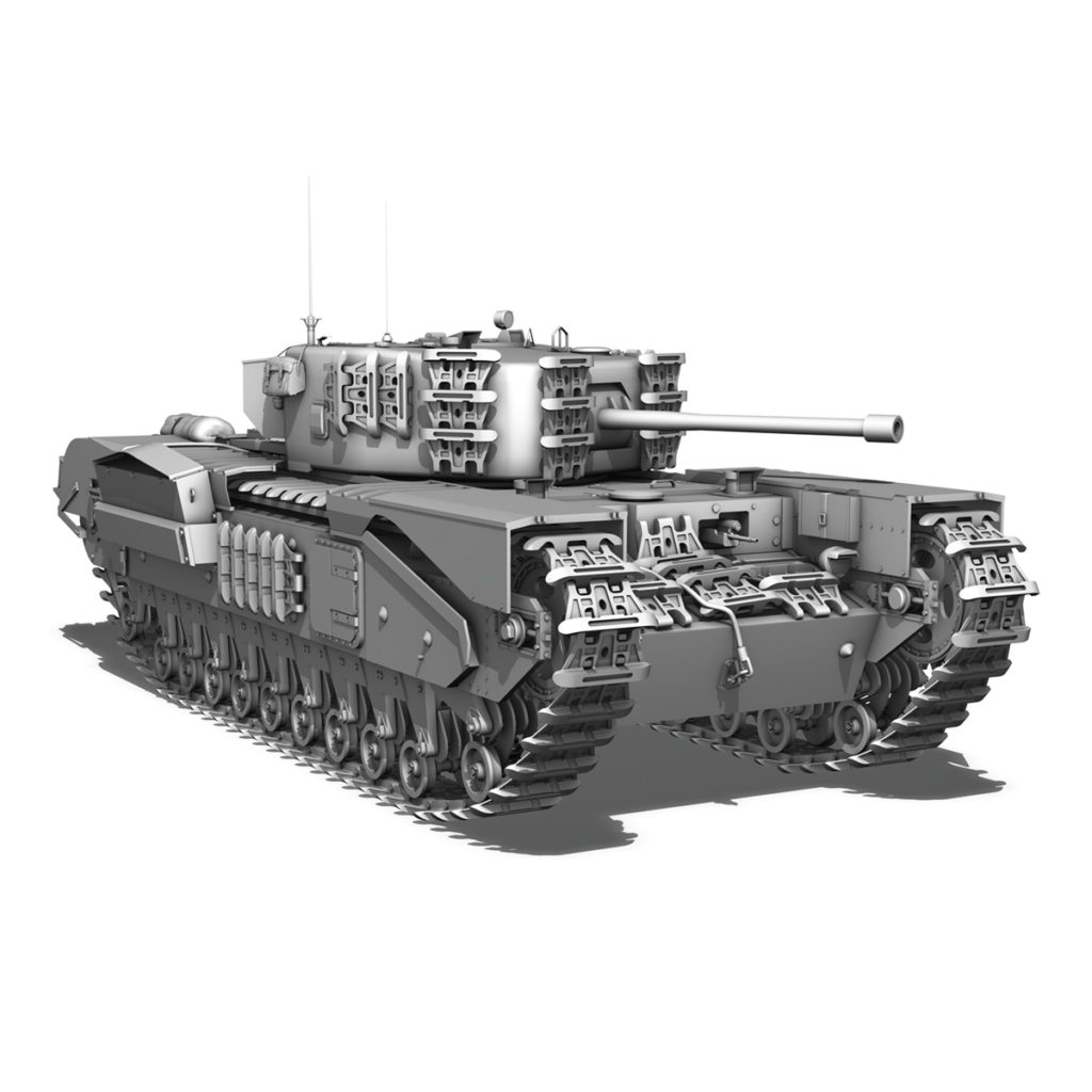 Churchill MK IV 3D Model - FlatPyramid