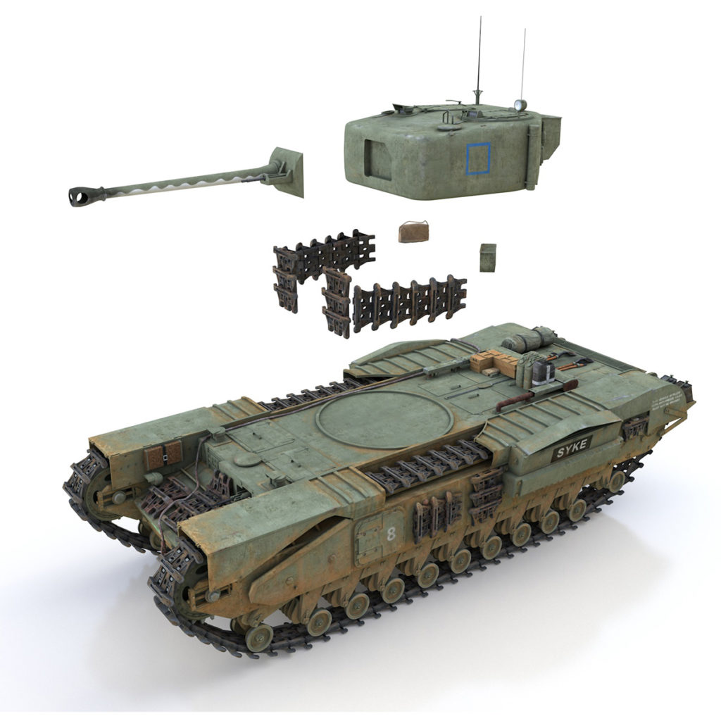 Churchill MK IV - Syke 3D Model - FlatPyramid