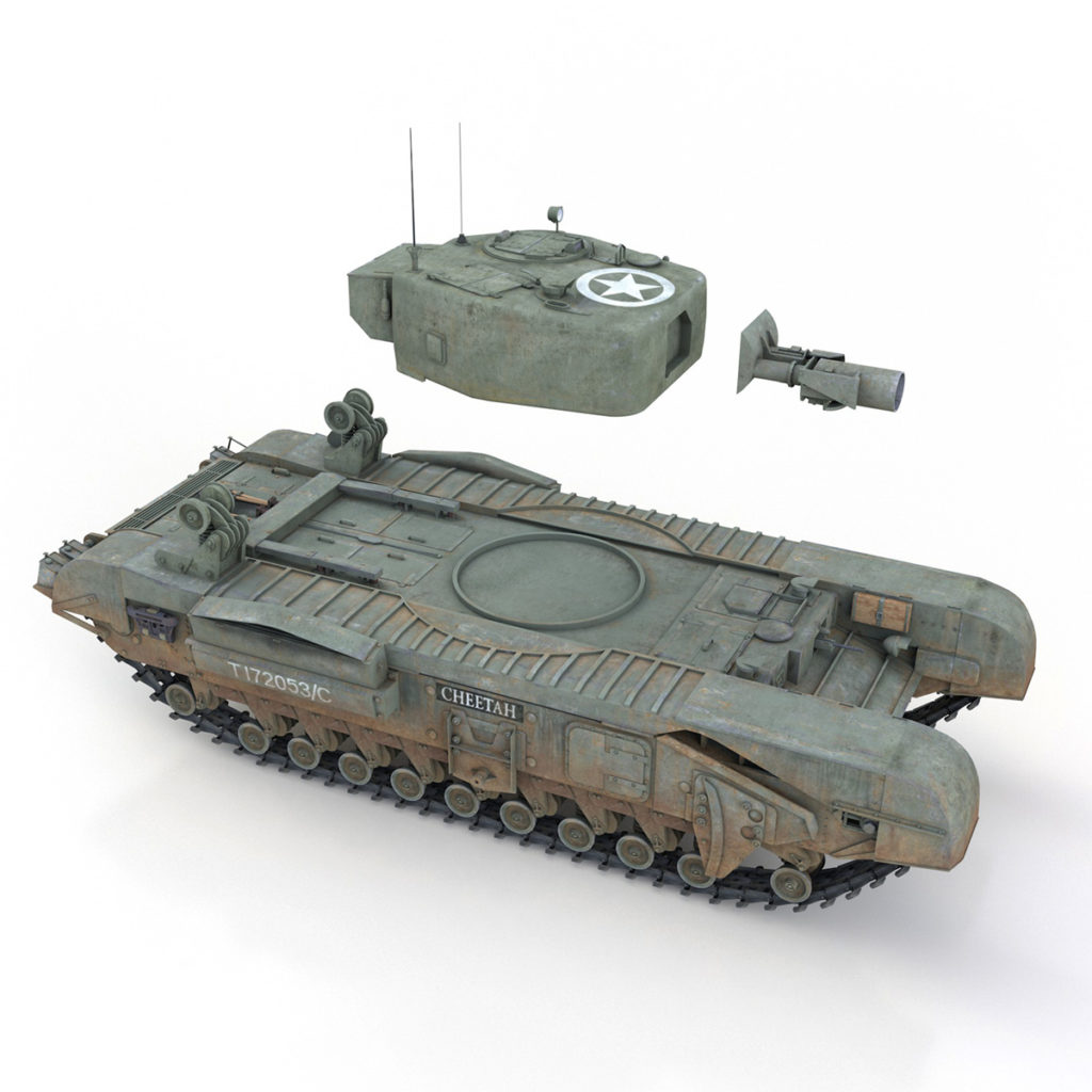 Churchill MK IV AVRE - Cheetah 3D Model - FlatPyramid