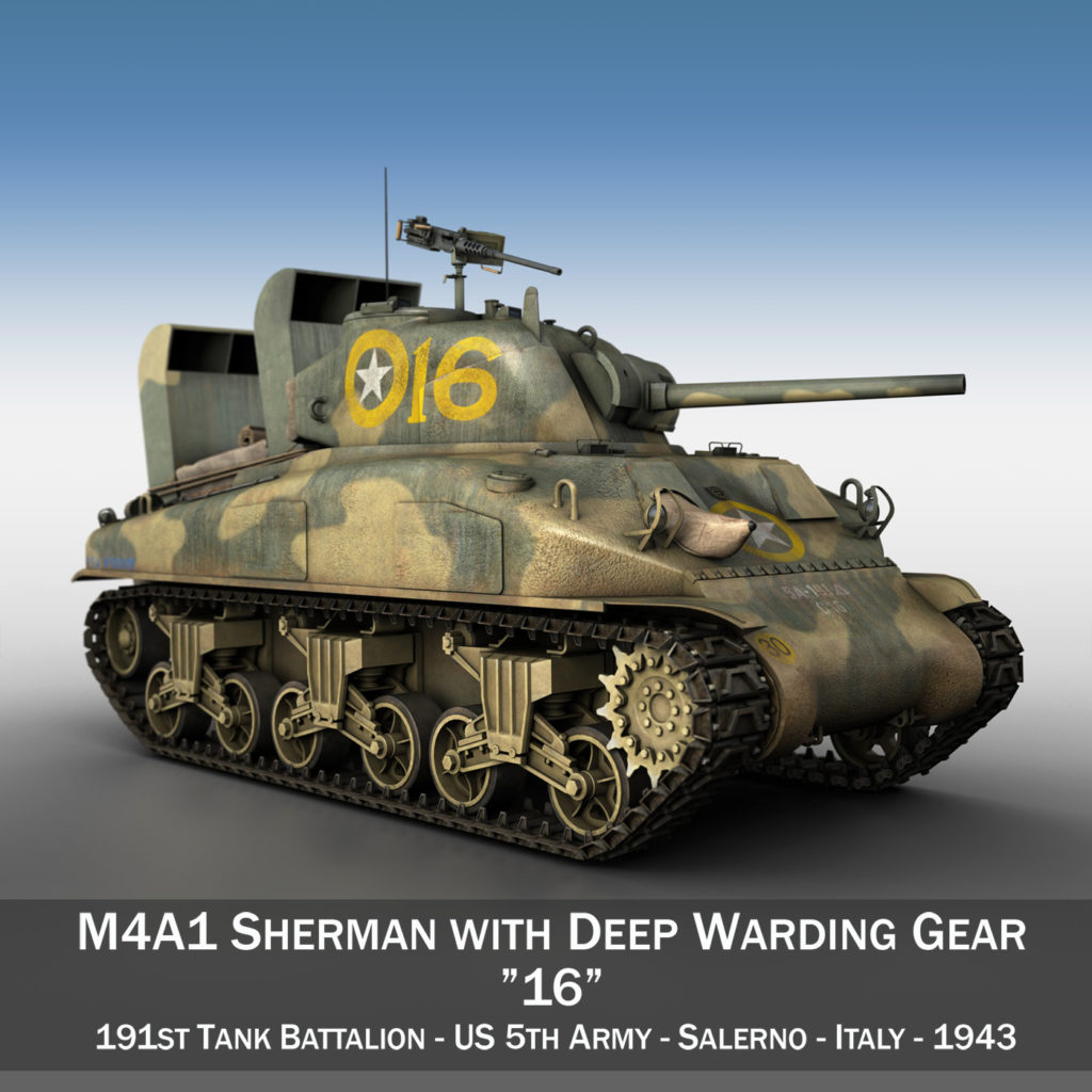 M4A1 Sherman - 16 3D Model - FlatPyramid